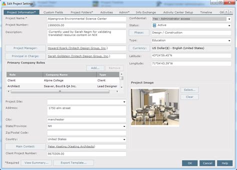 Designate A Project As Confidential Newforma Project Center Help