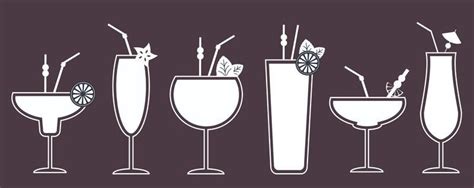 Cocktail Border Vector Art Icons And Graphics For Free Download