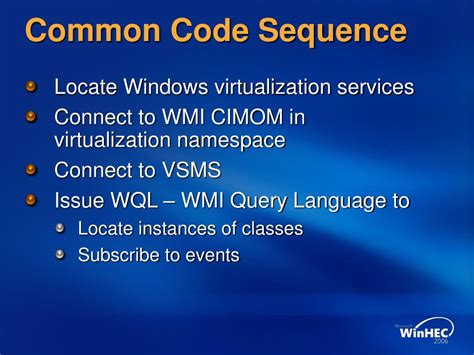 Ppt How To Use The Wmi Interfaces With Windows Virtualization