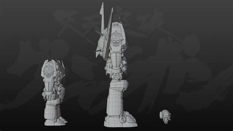 Artstation Gurren Lagann Tengen Toppa Gurren Lagann 3d Blender