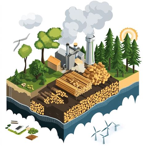 an infographic showing the environmental benefits of using biomass