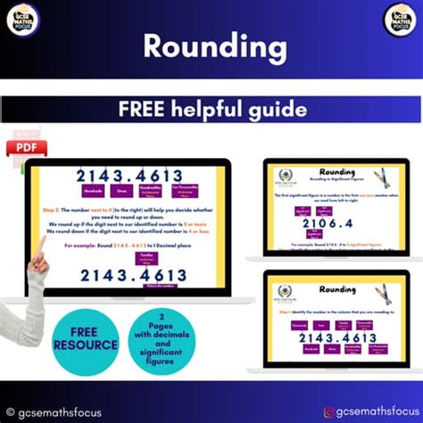 Free Rounding Guide With Examples By Gcse Maths Focus Tpt