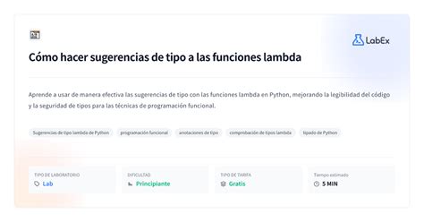 Cómo Hacer Sugerencias De Tipo A Las Funciones Lambda Labex