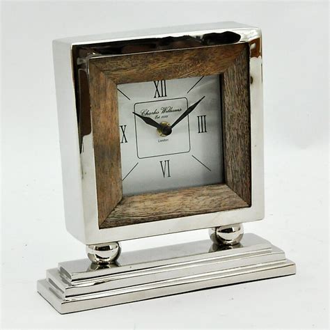 Table Clock Nickel L8 X W30 X H28 Cm