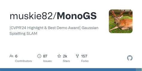 Github Muskie82monogs Cvpr24 Highlight And Best Demo Award
