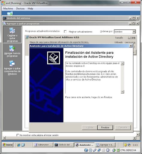 Tutoriales De Informática Instalacion De Active Directory En Windows