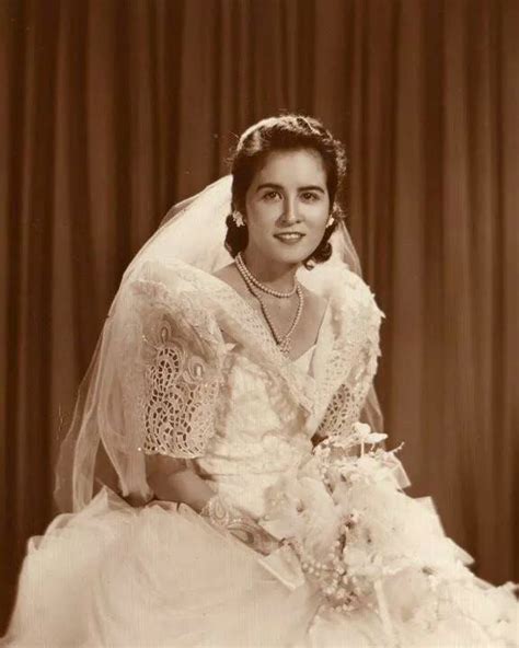 My Dashing Filipina Grandmama On Her Wedding Day Circa 1950s Wedding