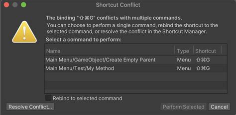 Rebinding Shortcuts Unitys Mine Not Working Unity Engine
