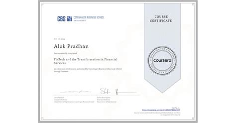 alok pradhan on linkedin completion certificate for fintech and the transformation in financial…