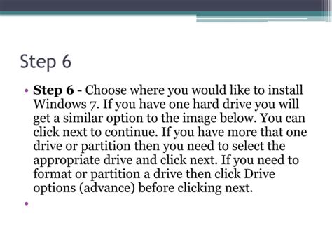 Installing Windows 7 Pptx