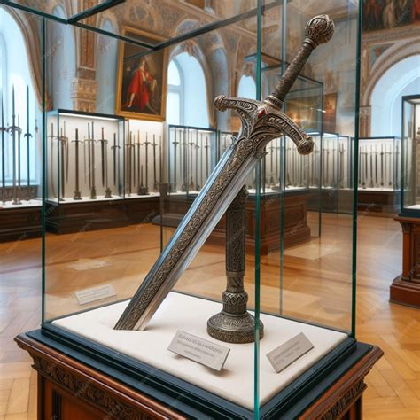 Premium Photo Historical Sword In A Museum