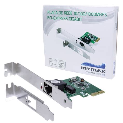Placa De Rede 101001000 Mbps Pci Express Gigabit Rj45 Pcie Shopee