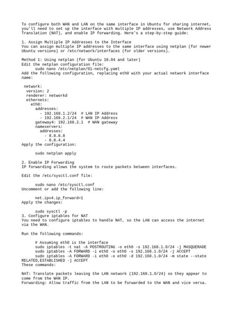 Ubuntu As A Router With Squid Pdf