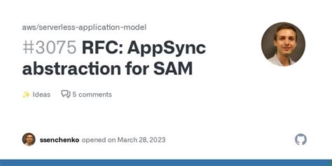 Eric Johnson On Linkedin Rfc Appsync Abstraction For Sam · Aws