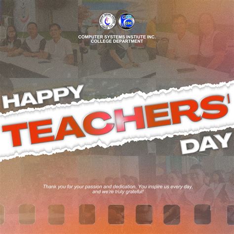 Teachers Day Pubmat Graphic Design School Event Poster Design