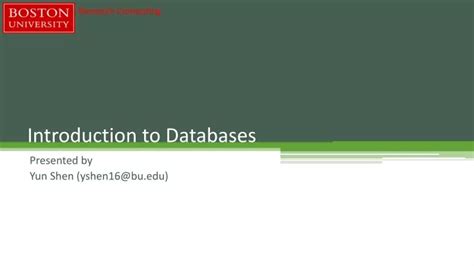 Ppt Introduction To Databases Powerpoint Presentation Free Download Id8788557