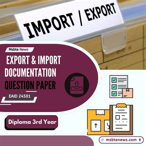 24501 Export Import Documentation Model Question Paper