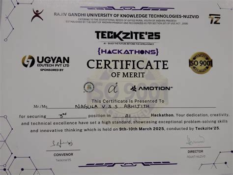 Hackathon Ai Innovation Teamwork Teckzite25 Iiitnuzvid Problemsolving Technology N V S