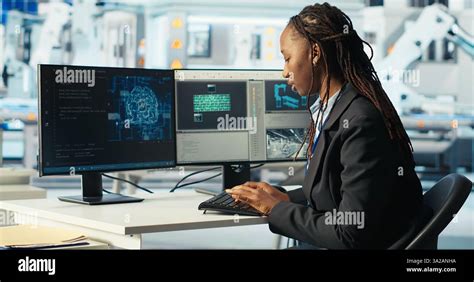 Photovoltaics Factory Programmer Analyzing Data Using Artificial