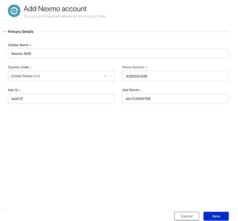 ‎add a nexmo account sprinklr help center