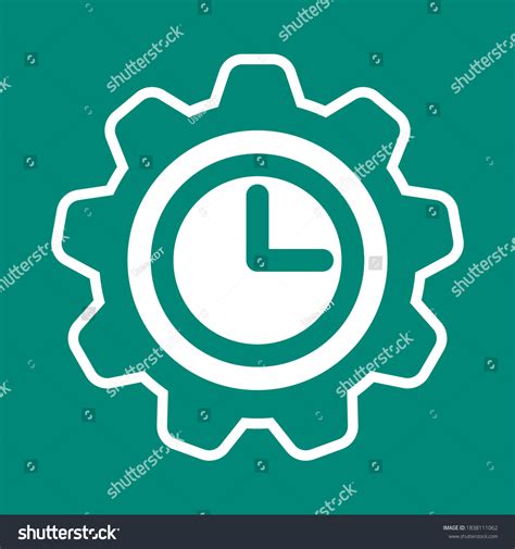 Time Management Icon Gear Clock Sign Stock Vector Royalty Free 1838111062 Shutterstock
