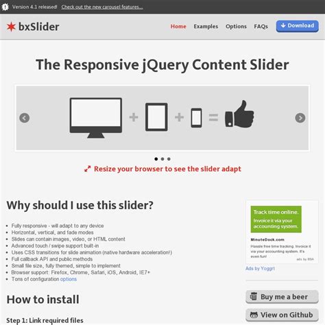 Bxslider The Responsive Jquery Content Slider Web Design Tools