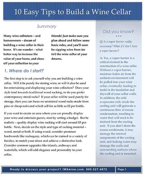 Step By Step Instructions How To Build A Wine Cellar