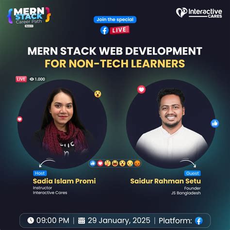 Interactive Cares On Linkedin Tech Nontech Mernstack Webdevelopment Webdeveloper Live