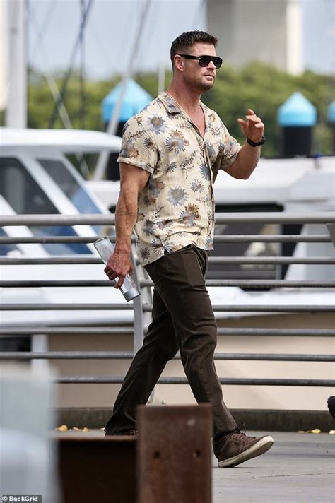 Chris Hemsworth Shows Off His Massive Biceps And Unique Arm Tattoo He