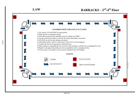 Evacuation Maps Environmental Health Safety