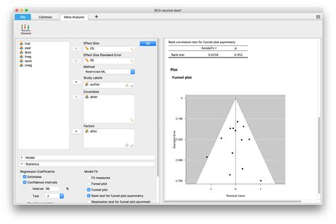Meta Analysis In Jasp Jasp Free And User Friendly Statistical Software