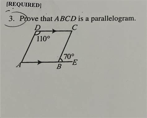 solved [required]3 ﻿prove that abcd is a parallelogram