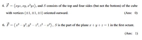 Solved 4 F xyz xy x²yz and S consists of the top and Chegg com