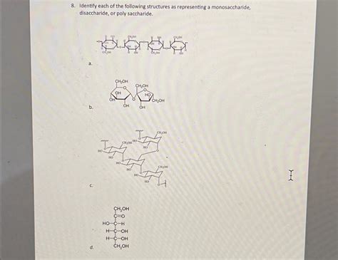Identify Each Of The Following Structures As