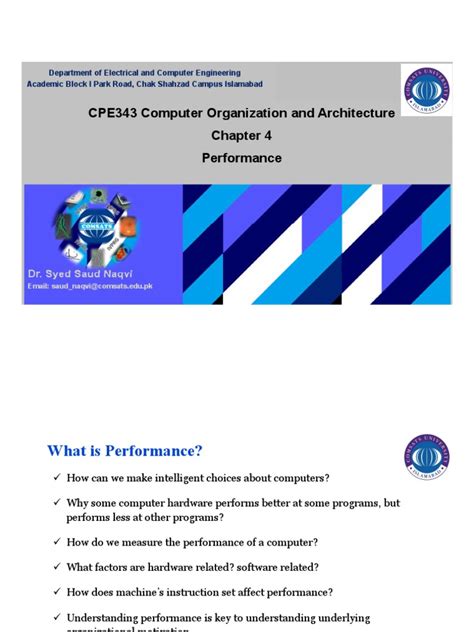 Lecture Ch4 Performance Download Free Pdf Central Processing Unit Hertz