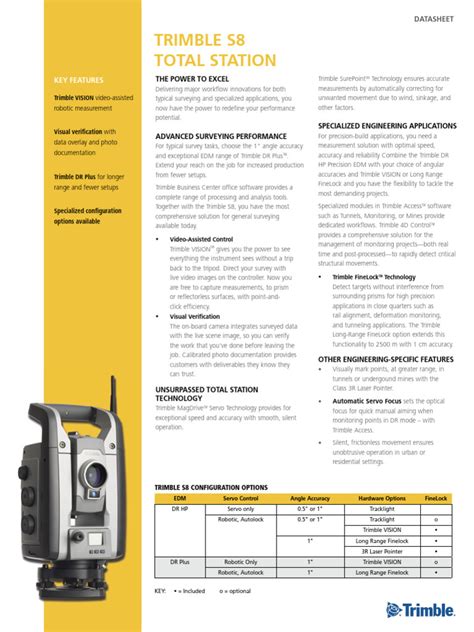 trimble s8 datasheet pdf optics imaging