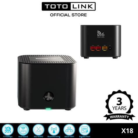Totolink X Ax Dual Band Wifi Smart Mesh Router Shopee Malaysia