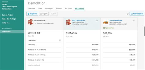 How To Add Your Own Budget To Compare In Bid Leveling Buildingconnected Us