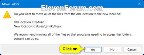 Move Or Restore Default Location Of Music Folder In Windows 11 Windows 11 Forum