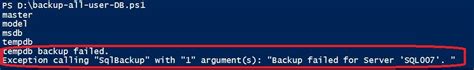 Powershell Backup Sql Server System Databases Sql Authority With