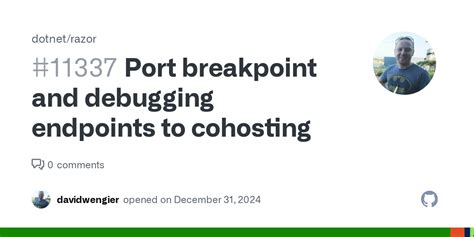 Port Breakpoint And Debugging Endpoints To Cohosting · Issue 11337 · Dotnetrazor · Github