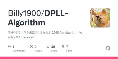 github billy1900 dpll algorithm 华中科技大学数据结构课程设计2018 an algorithm to