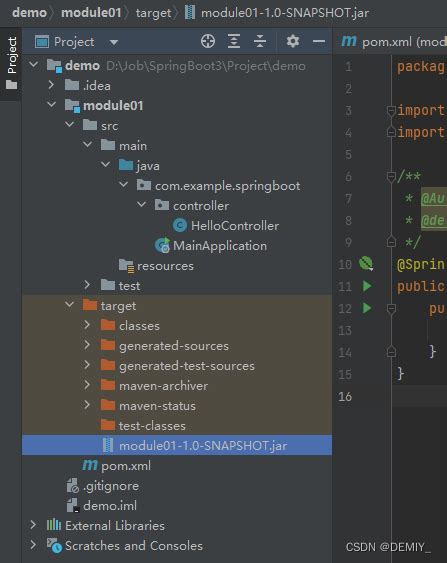 【springboot3】1springboot入门的第一个完整小项目（新手保姆版教会打包）第一个springboot3项目 Csdn博客