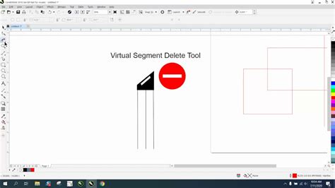 Corel Draw Tips And Tricks Virtual Segment Delete Tool Youtube