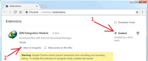 How To Enable Idm Extension How to configure idm extension for chrome