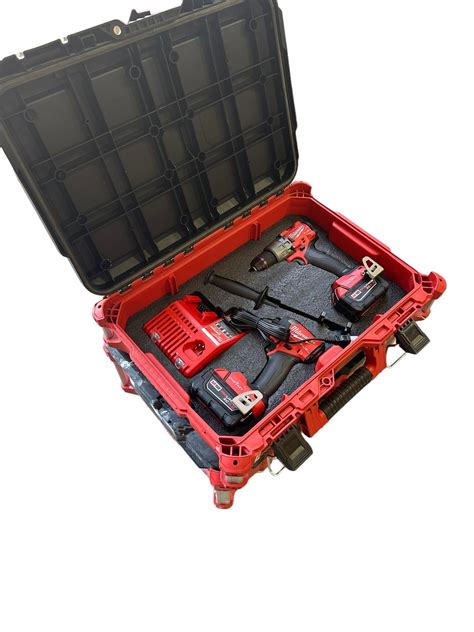 Milwaukee Packout M18 Hammer Combo Kit Insert —kaizen Foam Inserts Milwaukee Tool Inserts