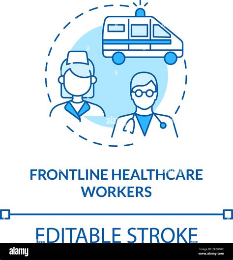 Frontline Healthcare Workers Concept Icon Stock Vector Image And Art Alamy