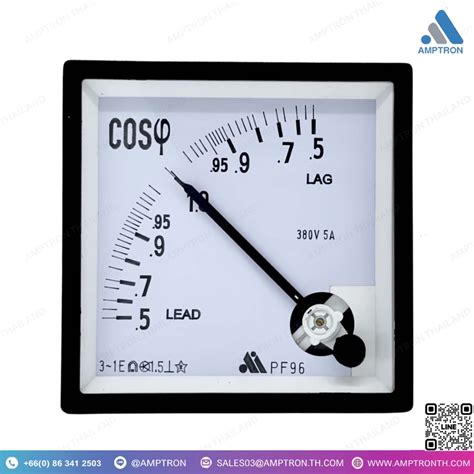 อนาล็อกเพาเวอร์แฟคเตอร์มิเตอร์ Ac Power Factor Meter