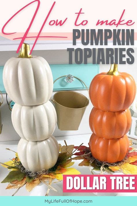 Dollar Tree Stacked Pumpkins Ideas