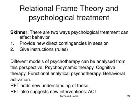 Ppt Relational Frame Theory Powerpoint Presentation Free Download